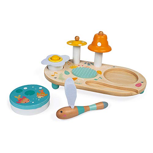 Janod Pure Musical Table - Wooden Musical Instrument Set β Ages 1+ - J05164