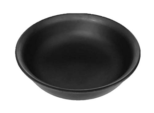 Lucky Star Melamine Round Bowls Set Ramen Vietnam Pho Noodles Soup Bowls, 8-1/16"dia. X 3-1/16” H (Capacity: 48 oz), Black (24)