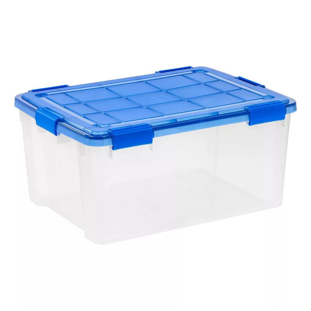 K&J CHIPMUNK 60qt WeatherPro Plastic Storage Bin 4Pcs