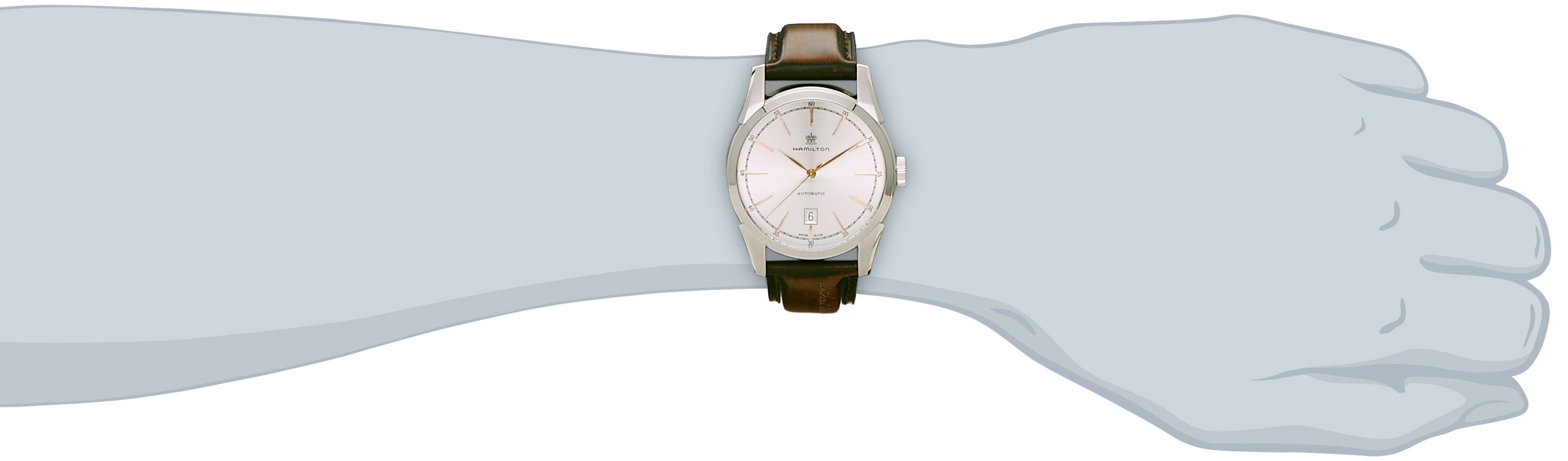Hamilton Men's H42415551 American Classic Spirit of Liberty Analog Display Swiss Automatic Brown Watch