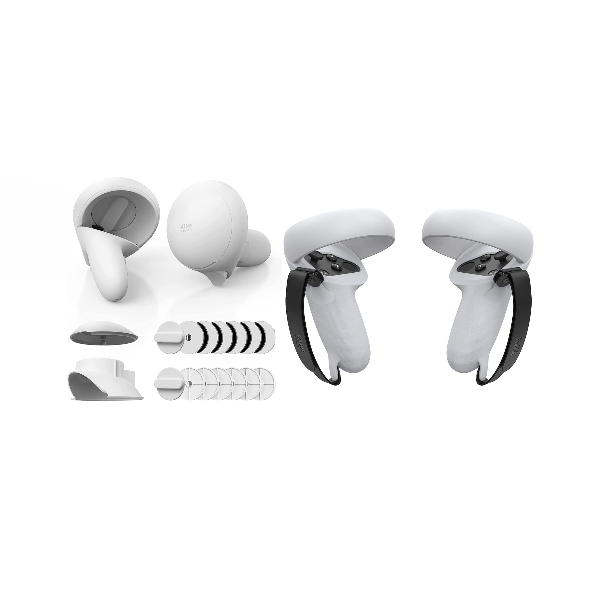 KIWI design Controller Grips Cover Accessories and VR Weight Dumbbell for Quest 2