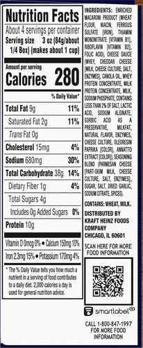 Kraft Deluxe White Cheddar & Garlic & Herbs Macaroni & Cheese Dinner (11.9 oz Box)