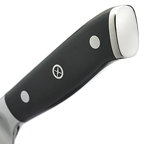 Mercer Culinary M13780 Premium Grade Super Steel, 8-Inch Chef's Knife w/Leaf Pattern Blade, G10 Handle