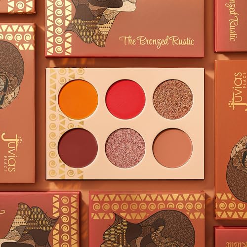 Juvia's Place Golden&Rustic - Shades of 6, Eyeshadow Palette, Professional Eye Makeup, Pigmented Eyeshadow Palette, Makeup Palette for Eye Color & Shine