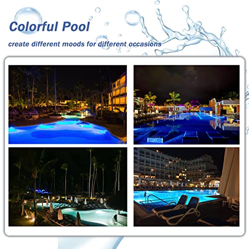 Pomeade SH101300 50FT120V LED Pool Lights, 10inch 35W RGB Pool Lights for Inground Pool, Applicable to Underwater Swimming Pool Spa Light Replacement, Input Voltage is AC 120V