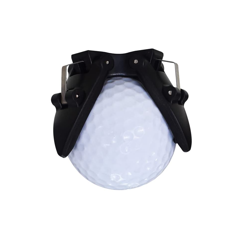 Lotatheta 2 pcs Golf Ball Retriever Grabber Pick Up Back Saver Claw Put On Putter Grip 3-Prong Stainless Steel Spring Never Break Down Golf Accessory