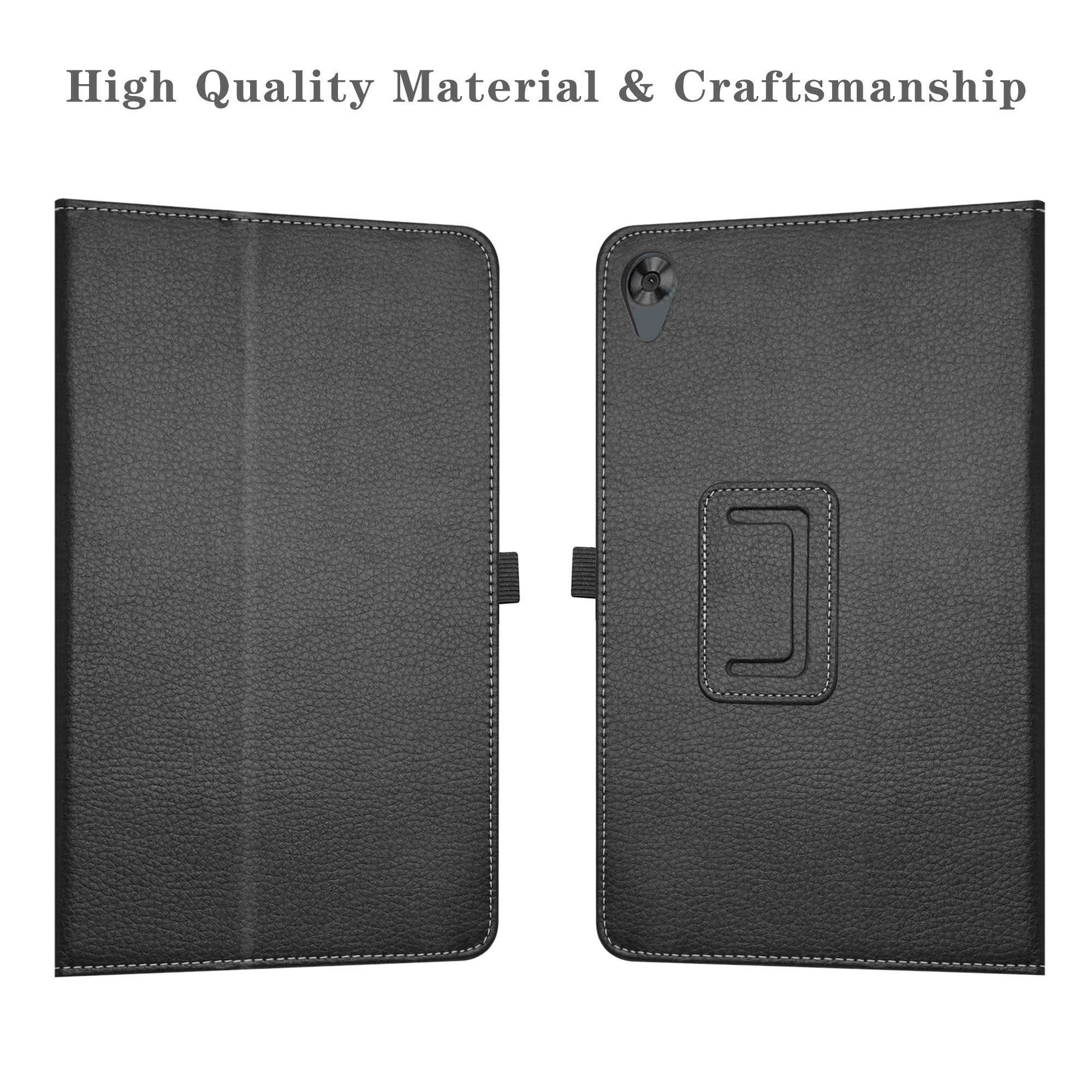 JRTAL Compatible with TCL TAB 8 LE Case/TCL TAB 8 Plus Case/TCL TAB 8 WiFi Case,PU Leather Slim Folio Stand Cover for 8" TCL TAB 8 LE 9137W/TCL TAB 8 Plus 9138S/TCL TAB 8 WiFi 9132X1,Black