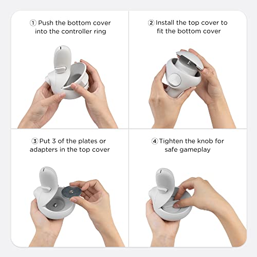 KIWI design VR Weight Controller Fitness Accessories, Adjustable Weight Dumbbell Controller Work with All VR Exercise/Fitness/Game APPs (Stock Controllers NOT Included)