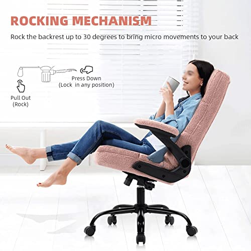 ZLXDP Office Chairs Computer Armchair Fabric High Back Desk Chair for Bedroom (Color : E, Size : 1)