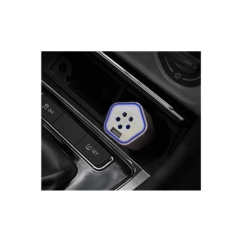 Proper | Car Air Purifier Ionizer 4-in-1 Premium Air Purifier + USB Port Charger + Window Breaker Hammer For Safety + Aromatherapy - (Gold)