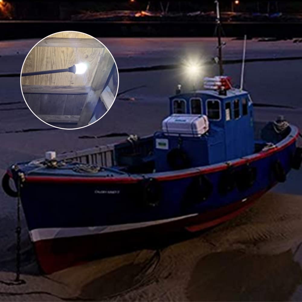 Keiurot BA15D 90 1004 Led Bulb for Boat Navigation Lights Anchor Light Stern Light, Boat Lights Bow and Stern, Marine Navigation Lights for Boats Led White DC 12V, 4Pack