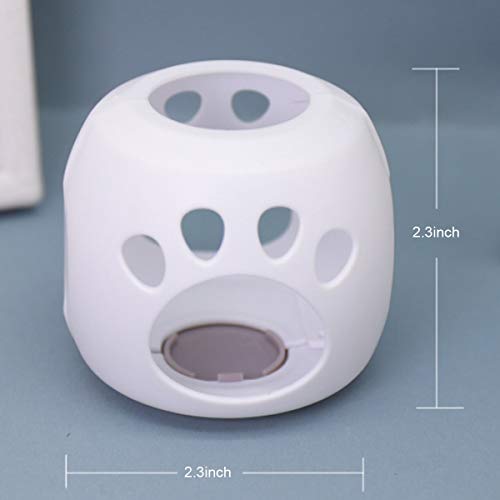 Jakuva 10 Pack Door Knob Safety Cover for Kids,Child Proof Door Knob Locks of Lockable Design, Fitting Most Knobs for Children Safety(White)