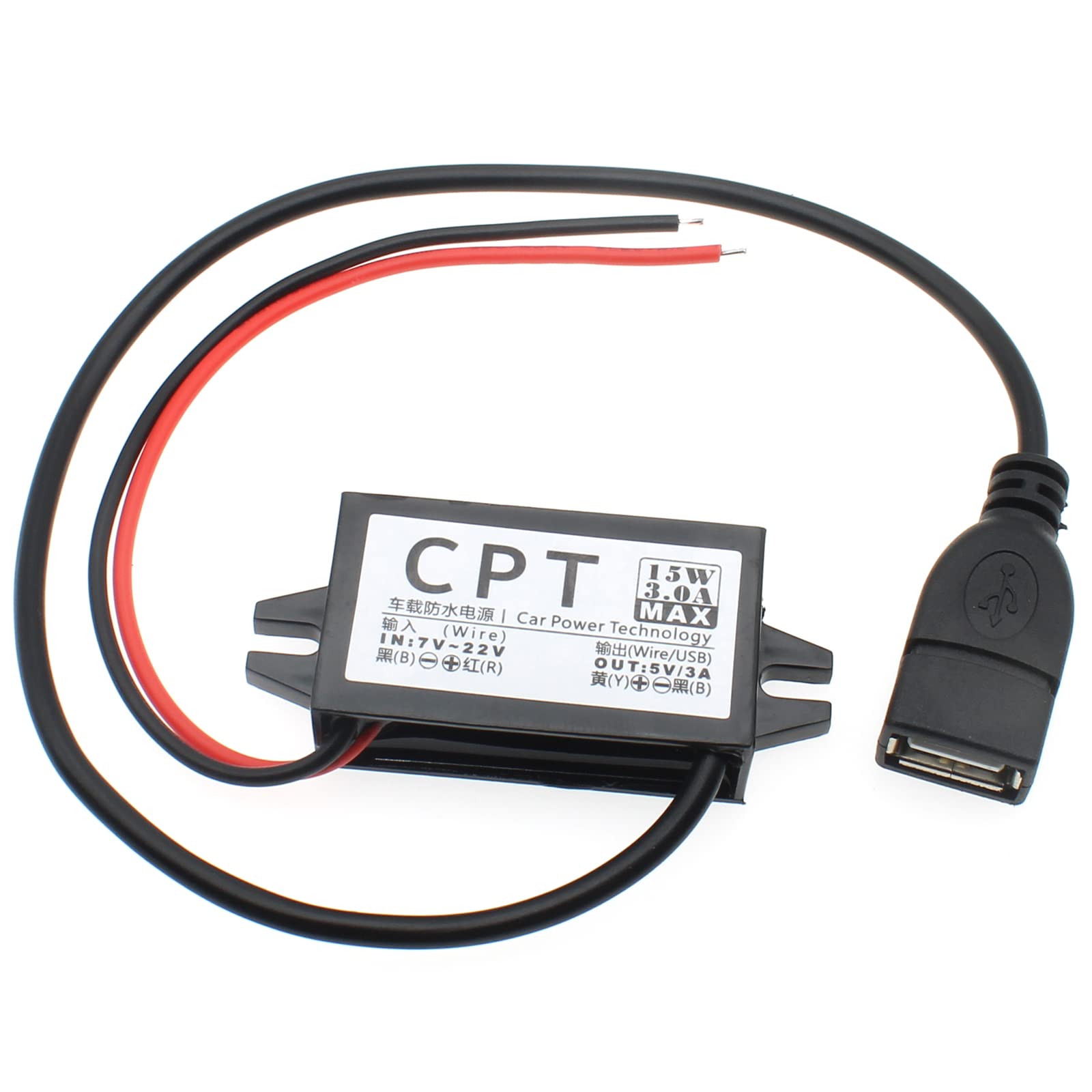 OZXNO 3A 12V to 5V Buck Converter Module DC-DC Car Phone Charging Converter Micro USB Power Adapter for Car