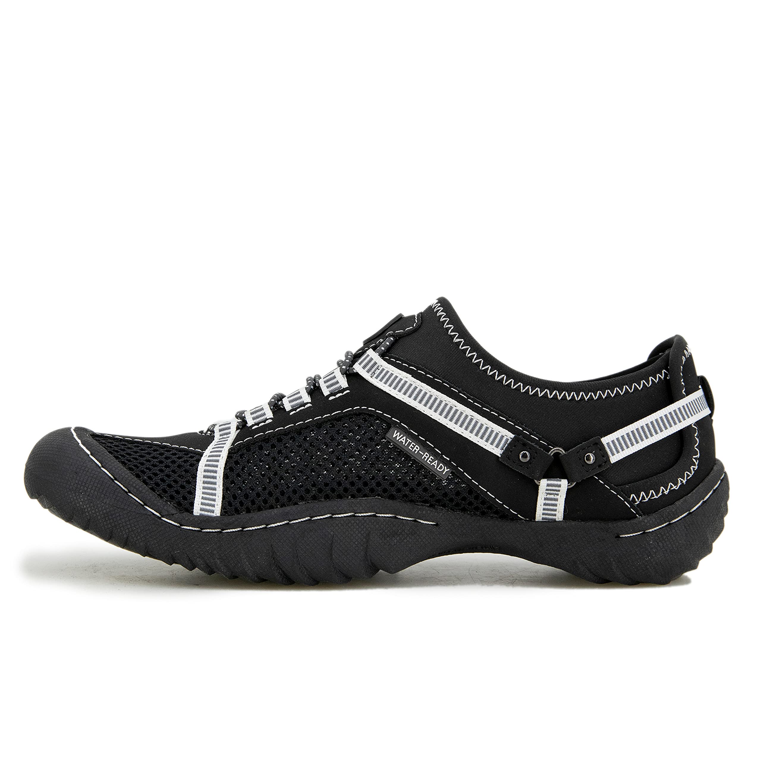 Jambu Women's JBU, Tahoe Slip-On - Wide Width Black/White