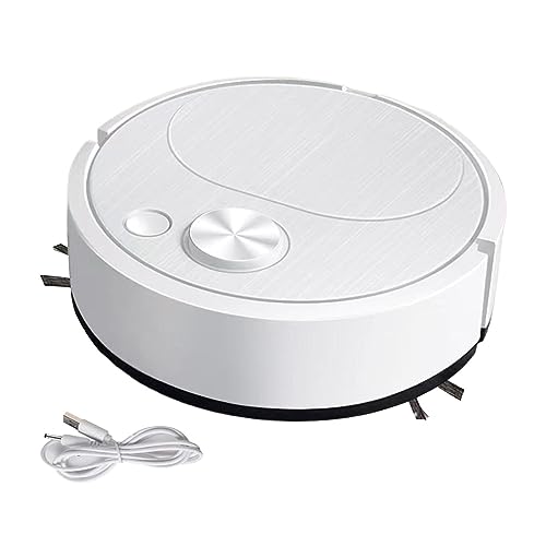 HONUNG Sweeping Robot Vacuum Cleaner, Ultra-Quiet 3-in-1 Mini Cleaning Machine, Multifunctional Suction Robotic Vacuums USB Charging Household Vacuum Cleaner for Home Cleaning