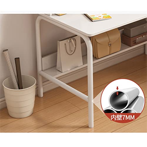 JIMEOG Rectangular Table Bedroom Girl Workbench Table Student Study Computer Desk Without Chair (Color : D, Size : 100cm)