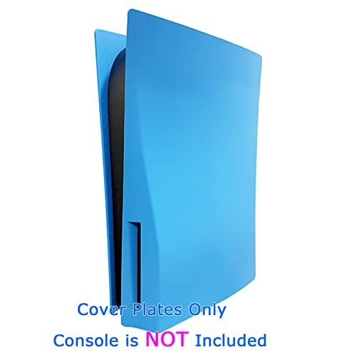 New for PS5 Faceplate Cover Plates Starlight Blue Replacement, Compatible with for PlayStation 5 Disc Edition Video Game Console, Custom DIY Frosted Shock Proof Protective Face Plate Shells