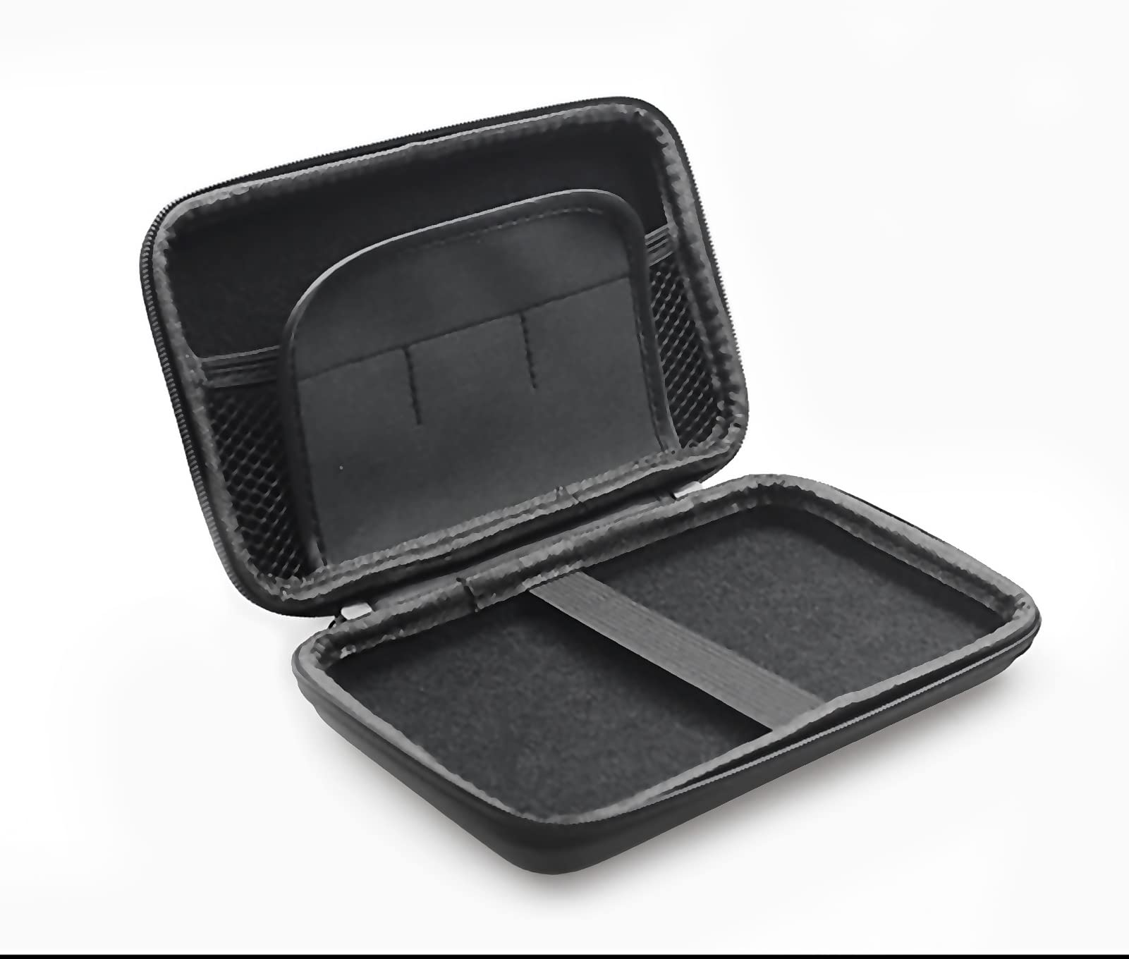 New3DS Hard Carrying Case Storage Bag Black Color Replacement, Compatible with for Nintendo 3DS / New 3DS Handheld Game Console, Shock-proof EVA Protective Carry Pouch Accessories