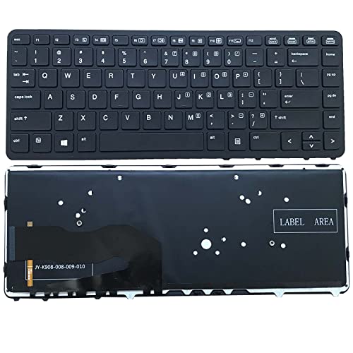 Laptop Replacement Keyboard with Backlight for HP EliteBook 840 G1 G2 850 G1 G2 745 G1 G2 HP ZBook 14 Series US Layout