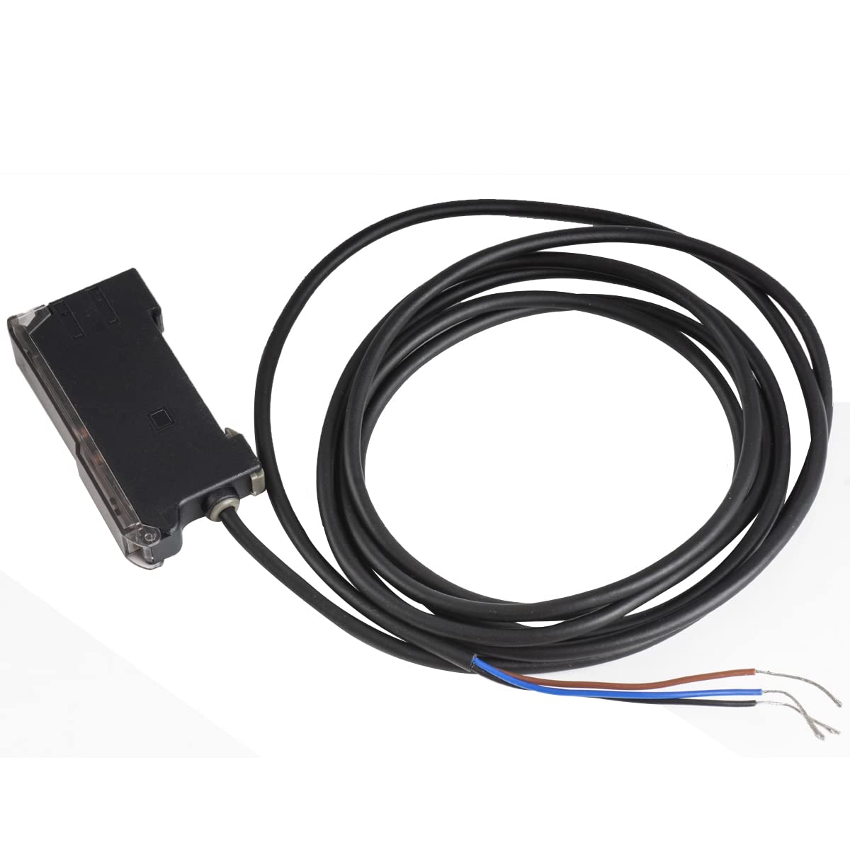 Paialu Optical Fiber Amplifier, E3X-NA11 Fiber Optic Sensor Photoelectric Sensor - for Relay Amplification, Long-Distance Optical Communications Diffuse Induction Photoelectric Switch