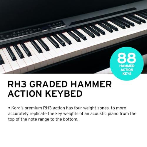 Korg, 88-Key Digital Pianos-Home (C1AIRWBK)