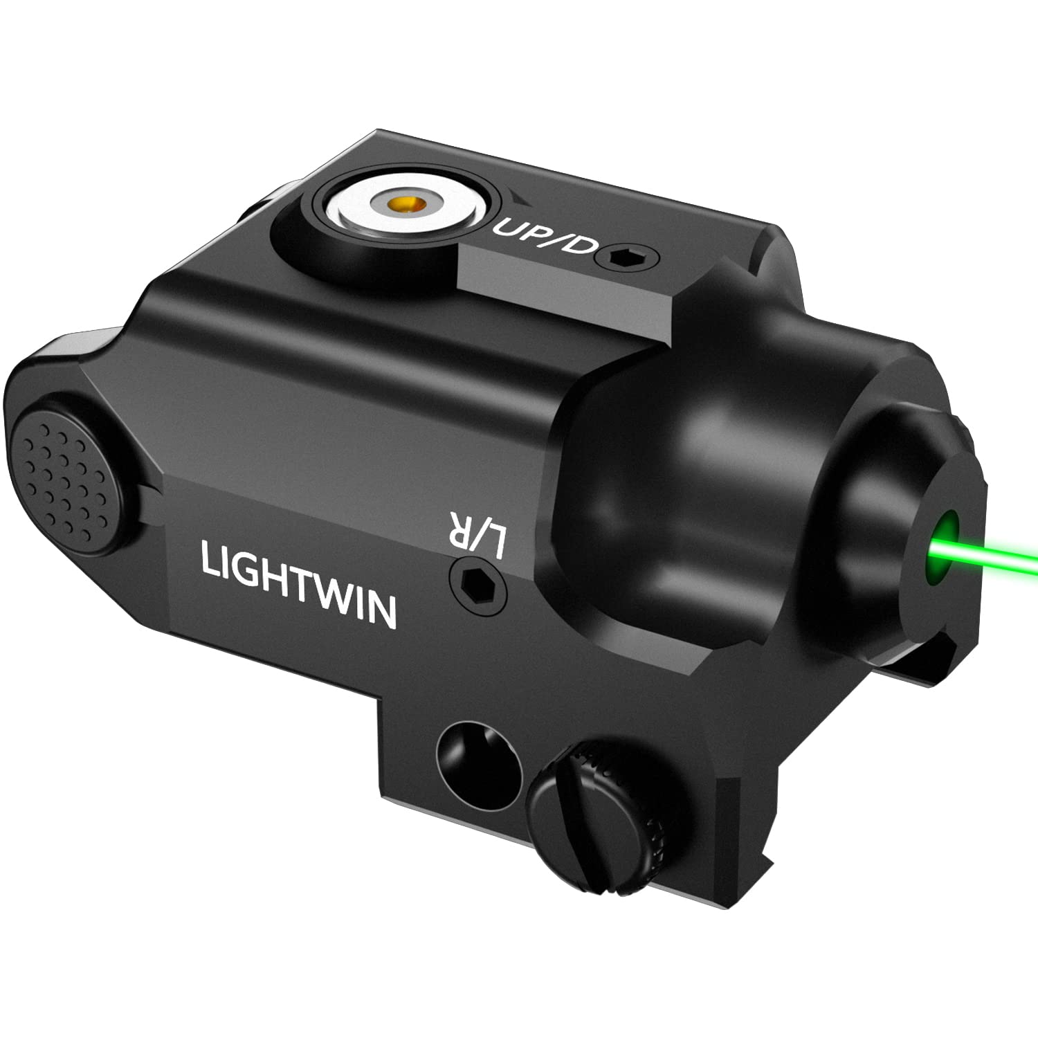 LIGHTWIN Green Laser Sight, Aluminum Ultra Low Profile Compact Picatinny Mount Green Dot Sight, Strobe Mode Available, Magnetic USB Rechargeable Green Beams for Taurus G2c G2s G3 G3c