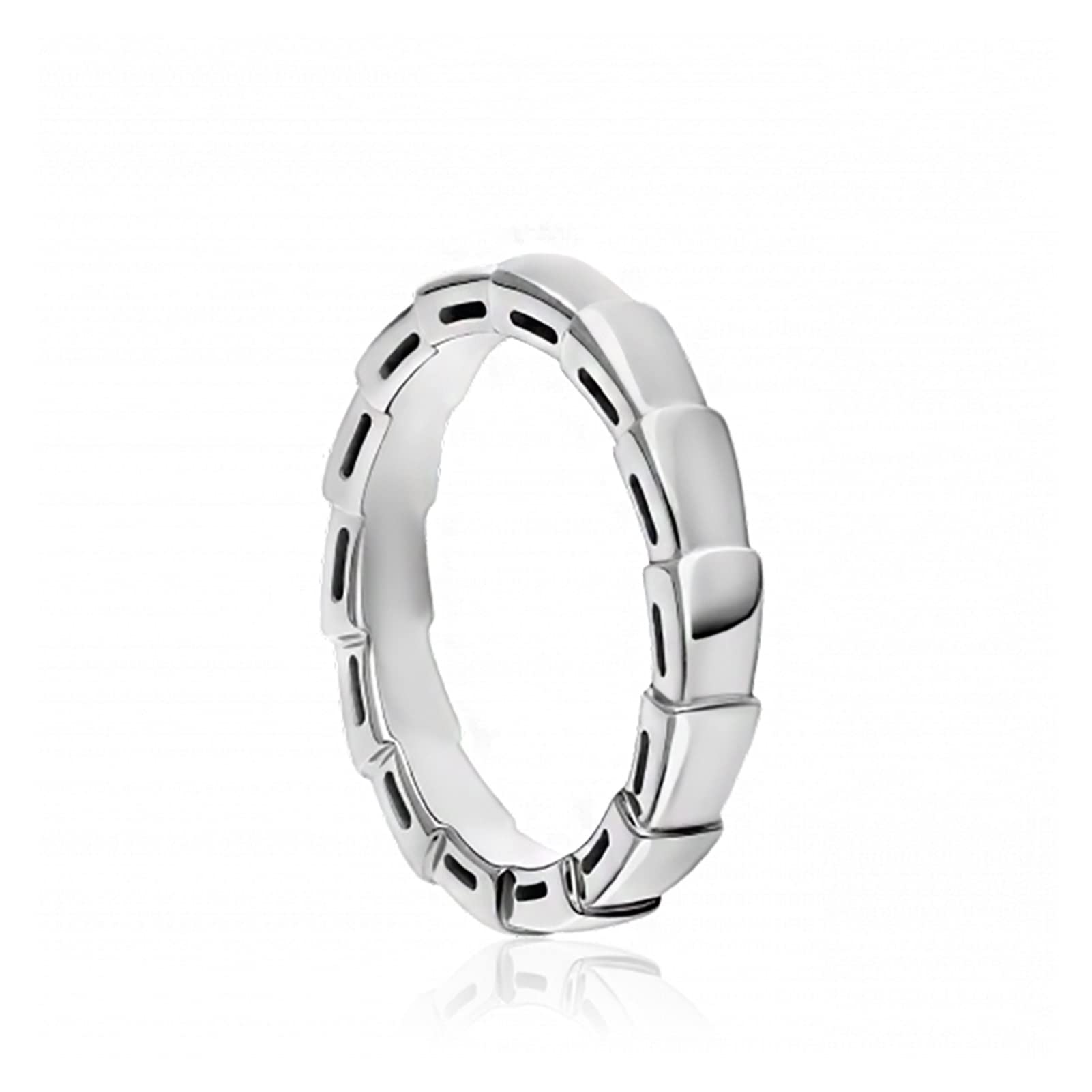LYNLYN Silver Set Diamond Serpentine Matching Wedding Ring Chic and Elegant Design Zirconia Women's Liyannan (Gem Color : SJ1305, Ring Size : 8)