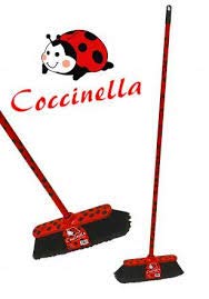 Italian Brooms from Italy- Coccinella Red and Black- Ladybug