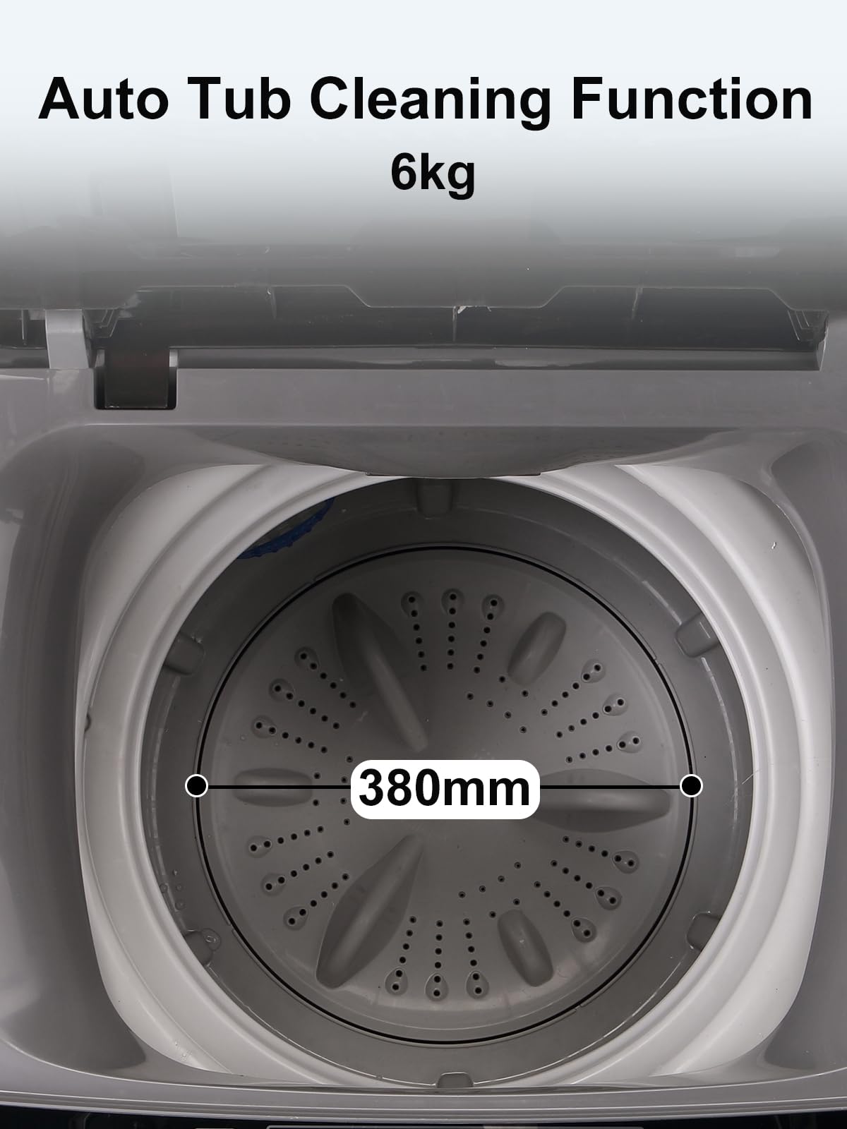 KRIB BLING 17.7 lbs Full Automatic Washing Machine with LED Display Compact Washing Machine with Drain Dump, 10 Wash Programs and 8 Water Levels Ideal for Dorms, Apartments, RV, Grey