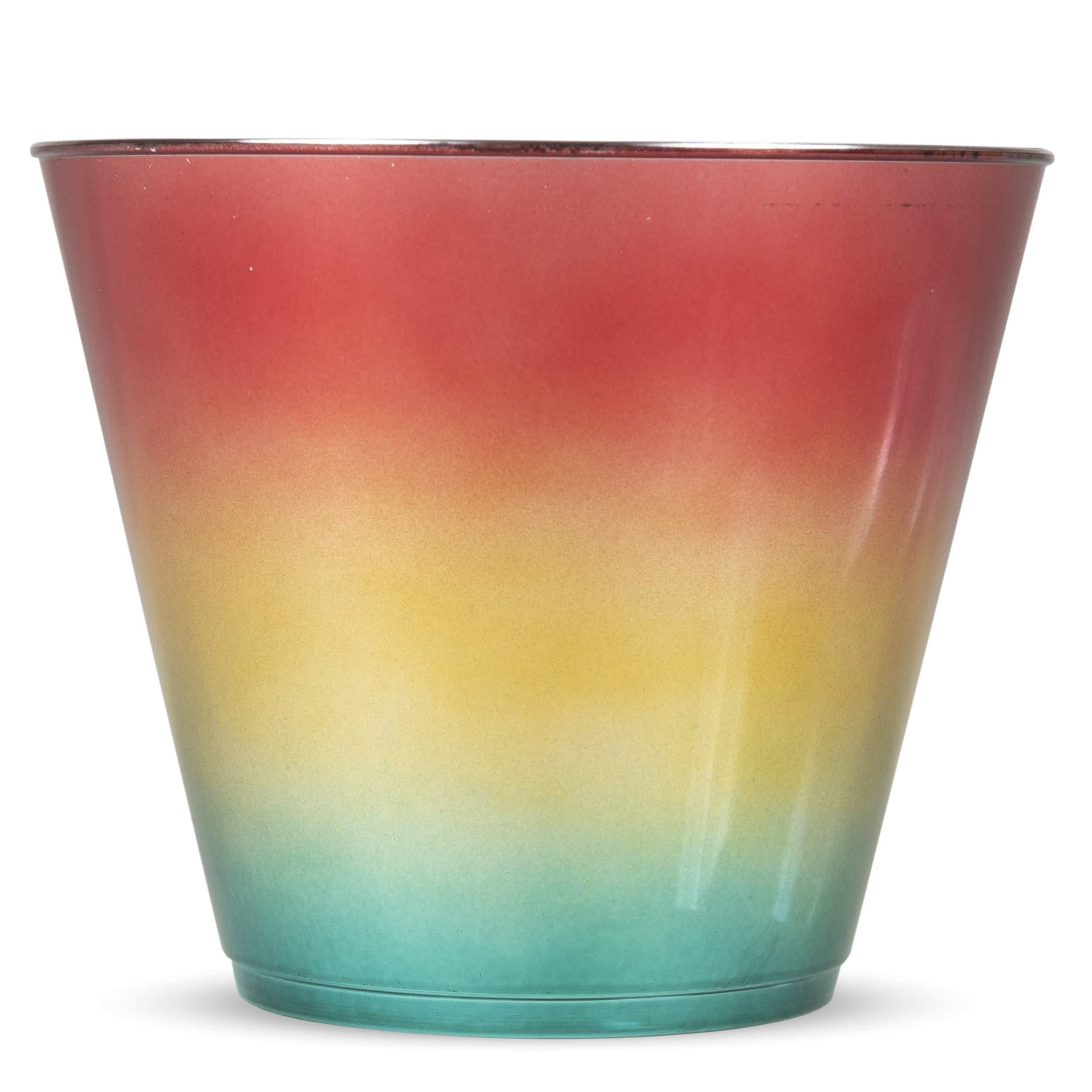 KAO Mart Rainbow Plastic Cups, 10oz, Great for Weddings, Bridal Showers, and Baby Showers Pack of 50