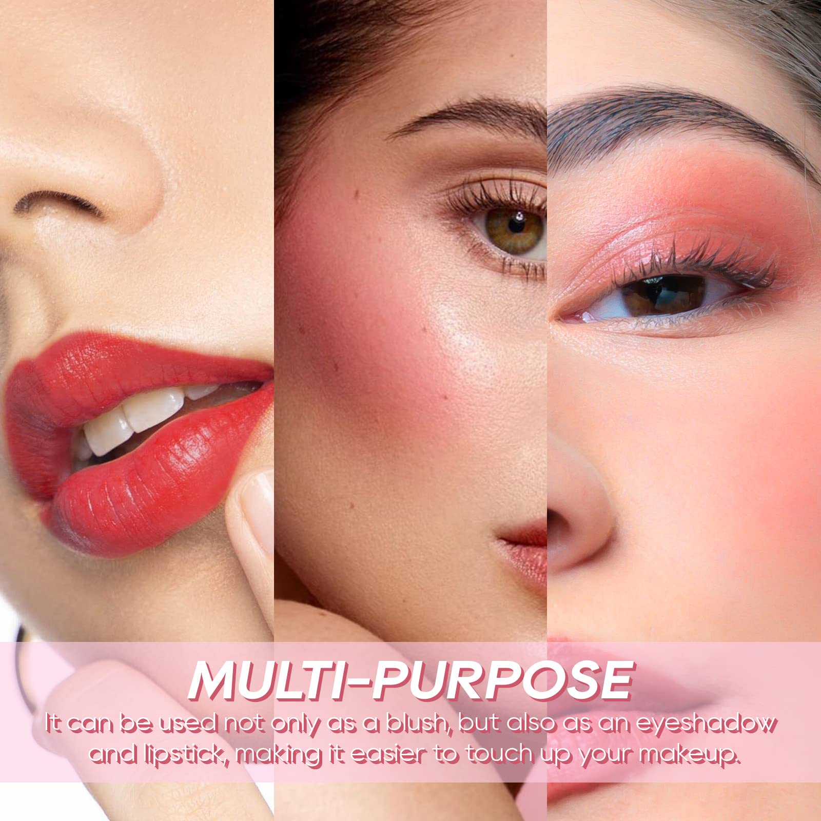 KYDA Liquid Blush, Matte Tinted for Cheeks, Lasting Dewy Finish, High Pigment Soft Creamy Blush, Blendable Lightweight Cover-Cool Pink