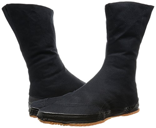 Marugo Kaisoku Japanese Tabi Shoes Black with 10 Clips