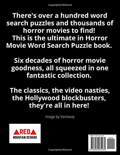 Horror Movies Word Search: The Ultimate Horror Film Collection! (Movie Word Searches)