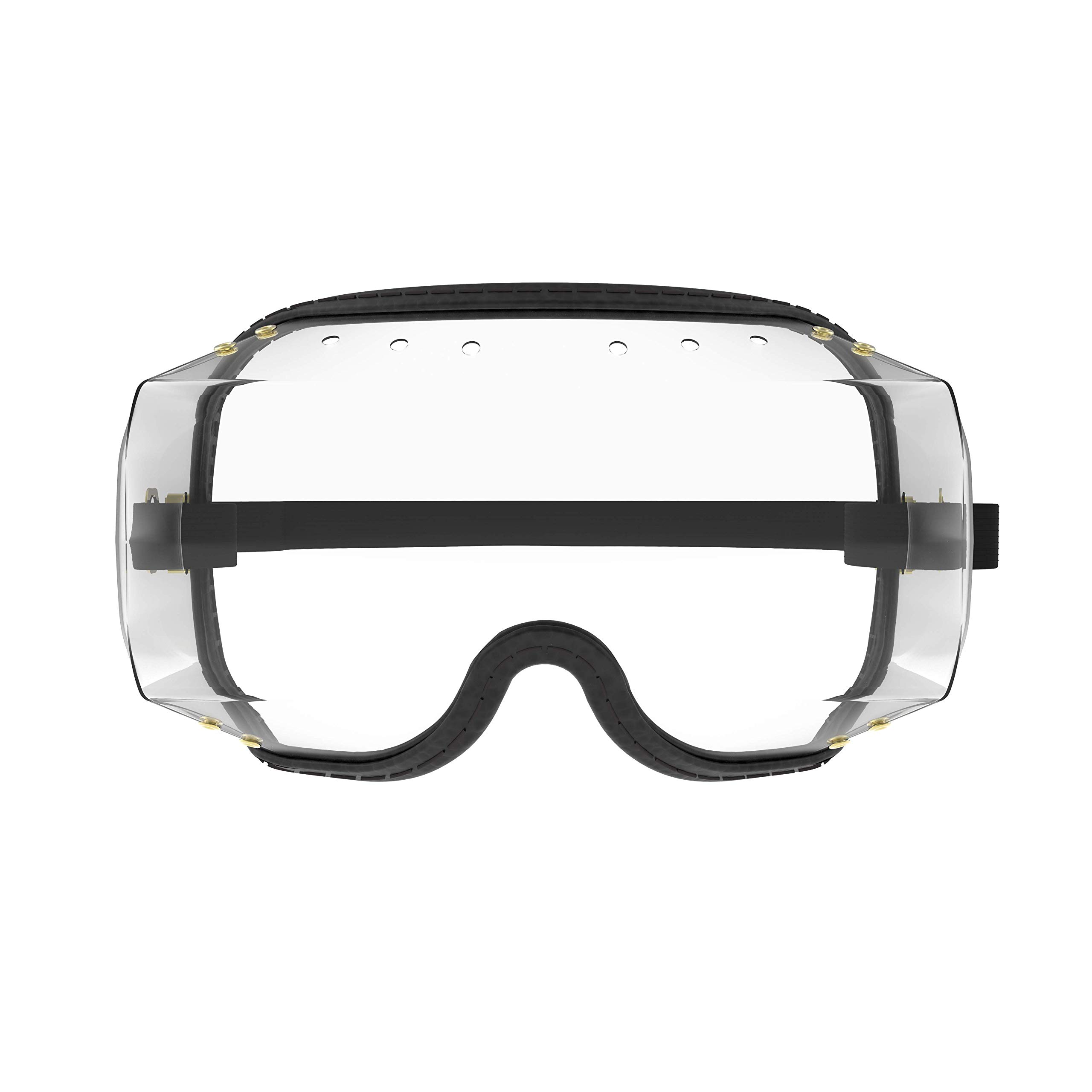 Kroop's VFR Goggles - OTG Goggles to fit over Glasses. Made in USA. Black/Clear