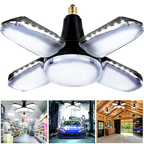 Jior Solar Landscape SpotLights Outdoor 32 LED IP65 Waterproof Solar Powered Wall Lights 2-in-1 Adjustable Wireless Lights for Garden Yard Driveway Walkway Pool Patio 4 Pack (White 1 Pack)