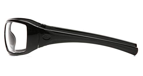 Pyramex Safety-SB5610D Goliath Safety Eyewear, Black Frame, Clear Lens
