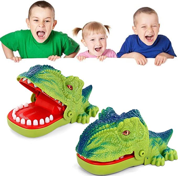 LUNNUN Dinosaur Tooth Toy Children's Game, Dinosaur bite Finger Dentist's Game Interesting Toys and Sounds, Age 4 and Above