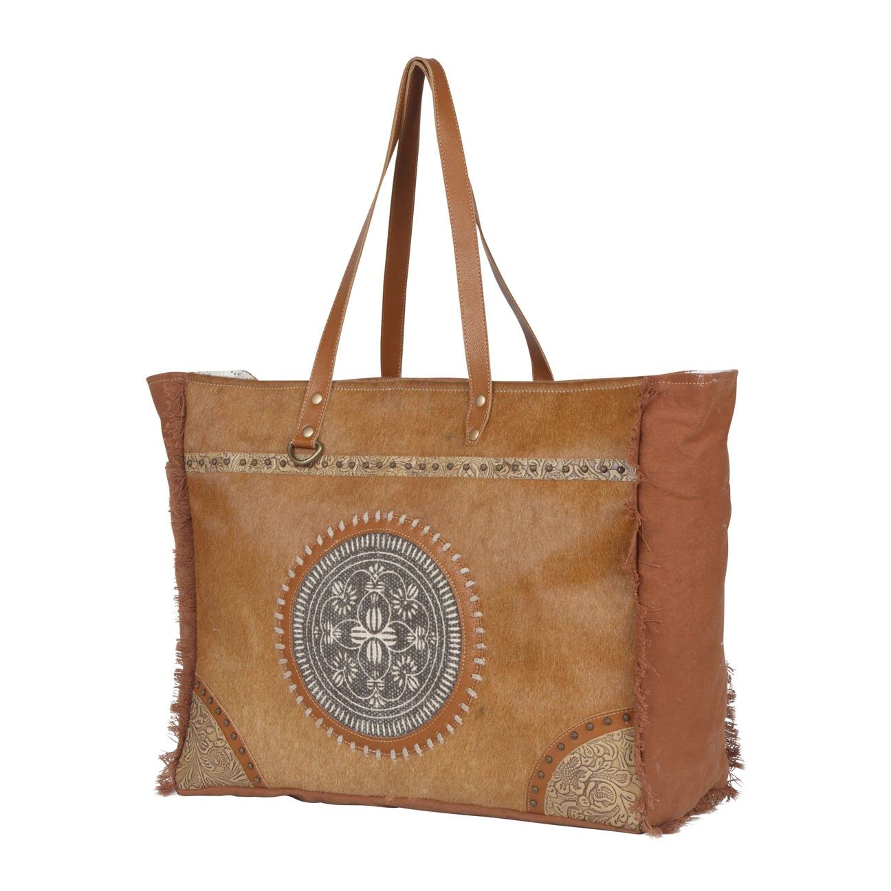 Myra Bag Woodsy Canvas & Hairon Bag S-4391