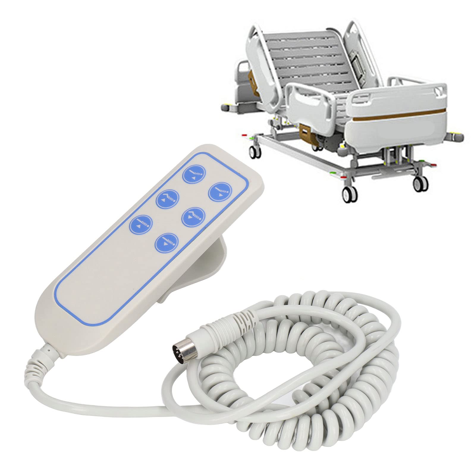 Lift Chair Hand Control, IP66 Button Control Lift Bed Remote Control 8 Pin Hook Design for Smart Home