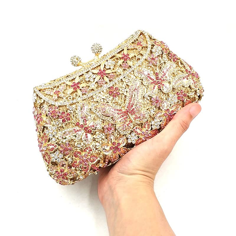 MJWDP Clutches Women Evening Party Bag Crystal Purses Crystal Clutches Bridal Wedding Party Small Purses