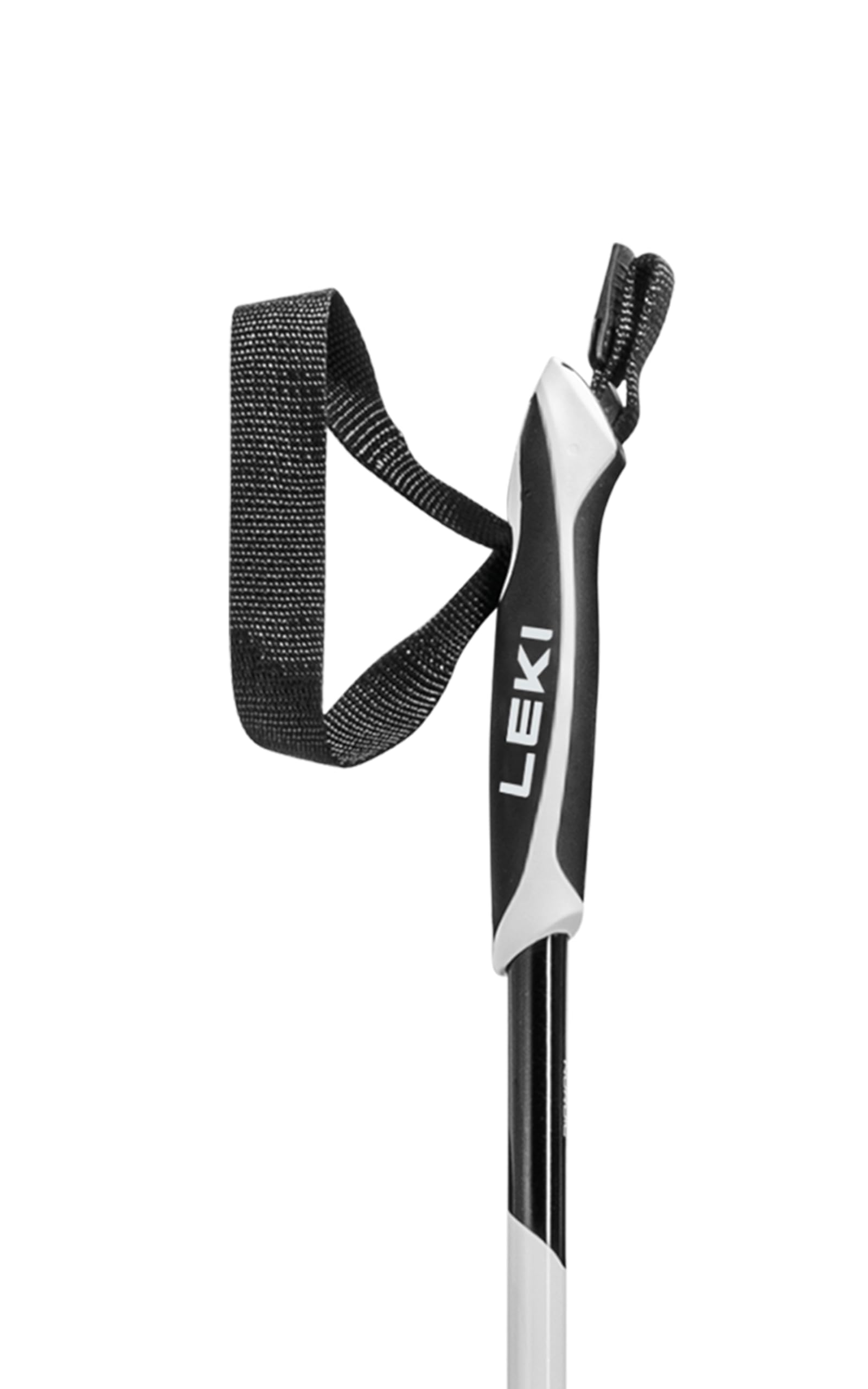 LEKI Cross Soft Lightweight Aluminum Cross-Country Ski Poles for Nordic Skiing - Black-White - 140