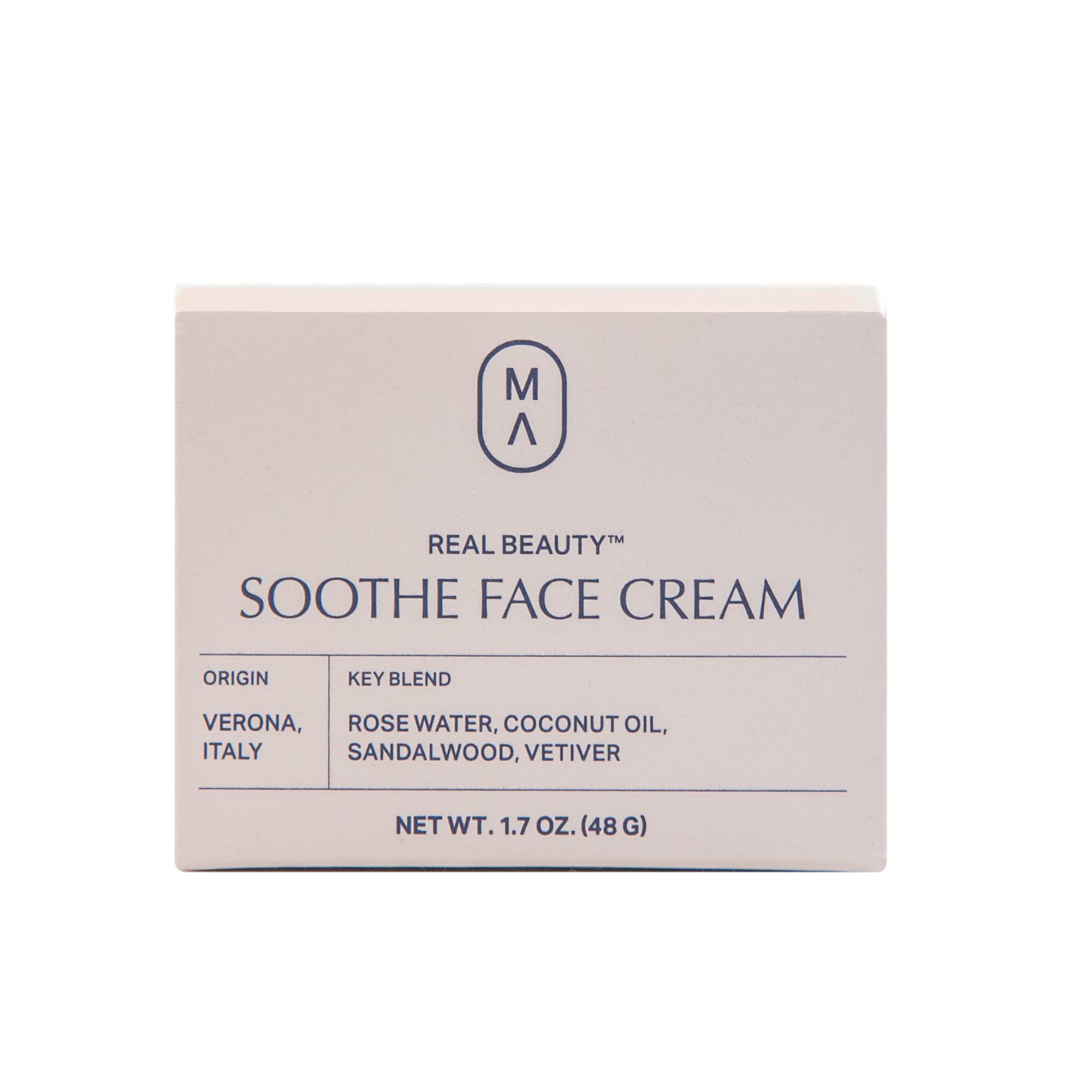 Maharishi Ayurveda - Real Beauty Soothe Face Cream Moisturizer | Non-GMO Soothe Irritation & Reduce Redness | Nourish Sensitive Skin, Provide Deep Hydration & Restore Moisture Barrier (1.7 oz - 48g)