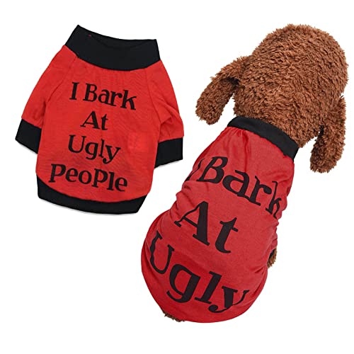 YEZIJIN Cute Christmas Dog Costume, y Winter Christmas Cosplay Clothes Sweaters Outfits Pullover Doggie Sweatshirt Autumn Pet Sweaters (Red, M)