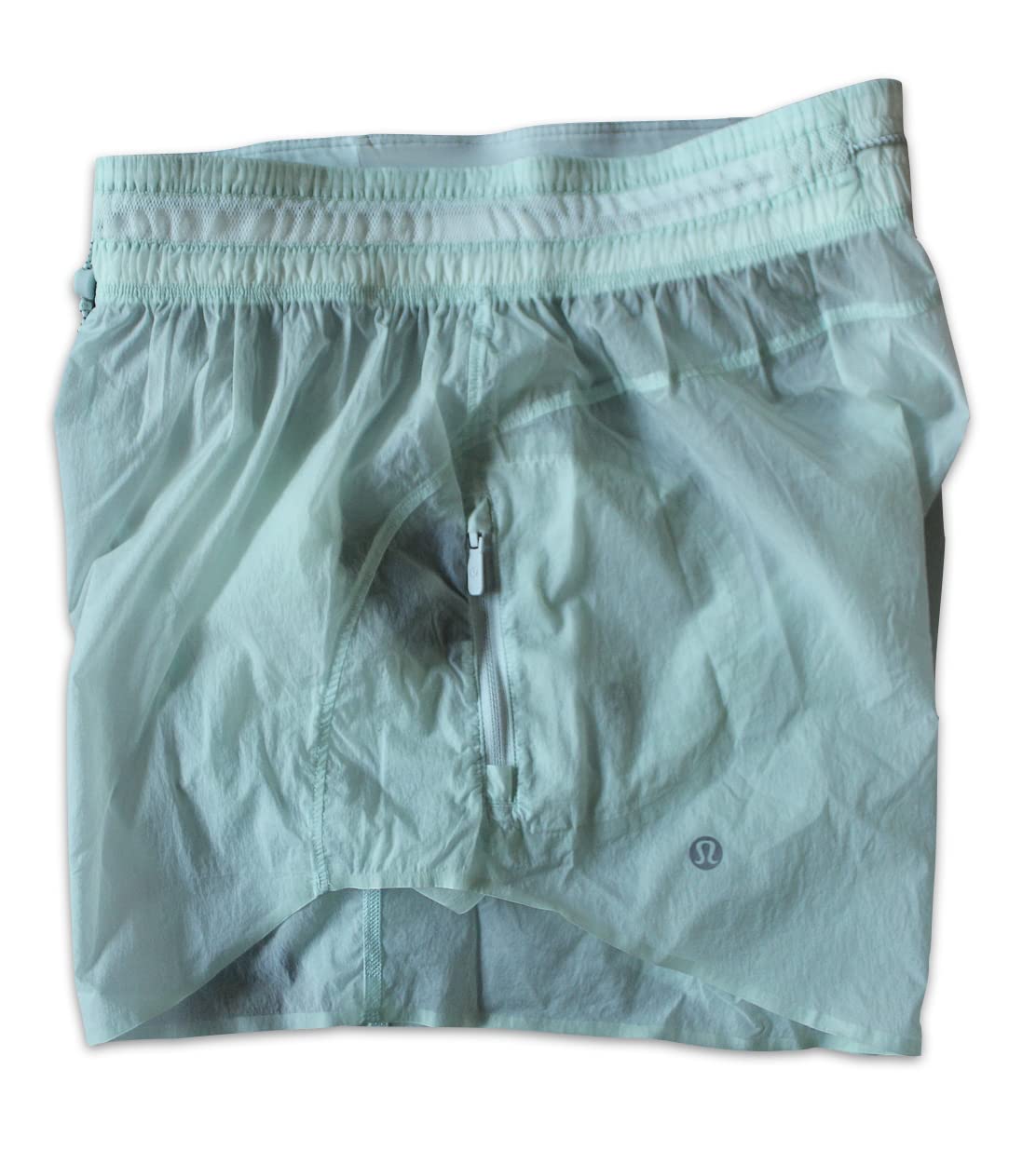 Lululemon Women's Step Out 3" High Rise Shorts Womens Size 6 Ocean Air Green Sheer Short