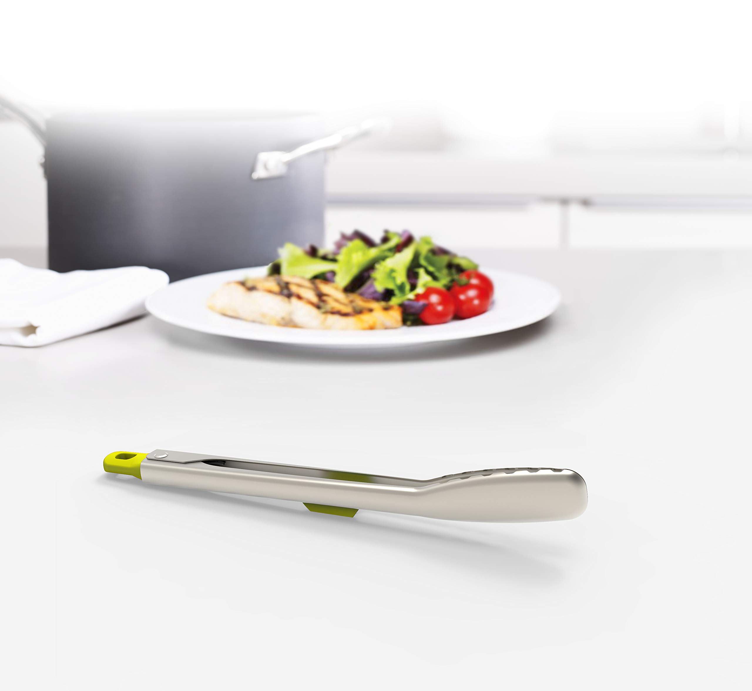 Joseph Joseph Stainless Steel Food-Tongs, 12 Inch/30 cm, Green