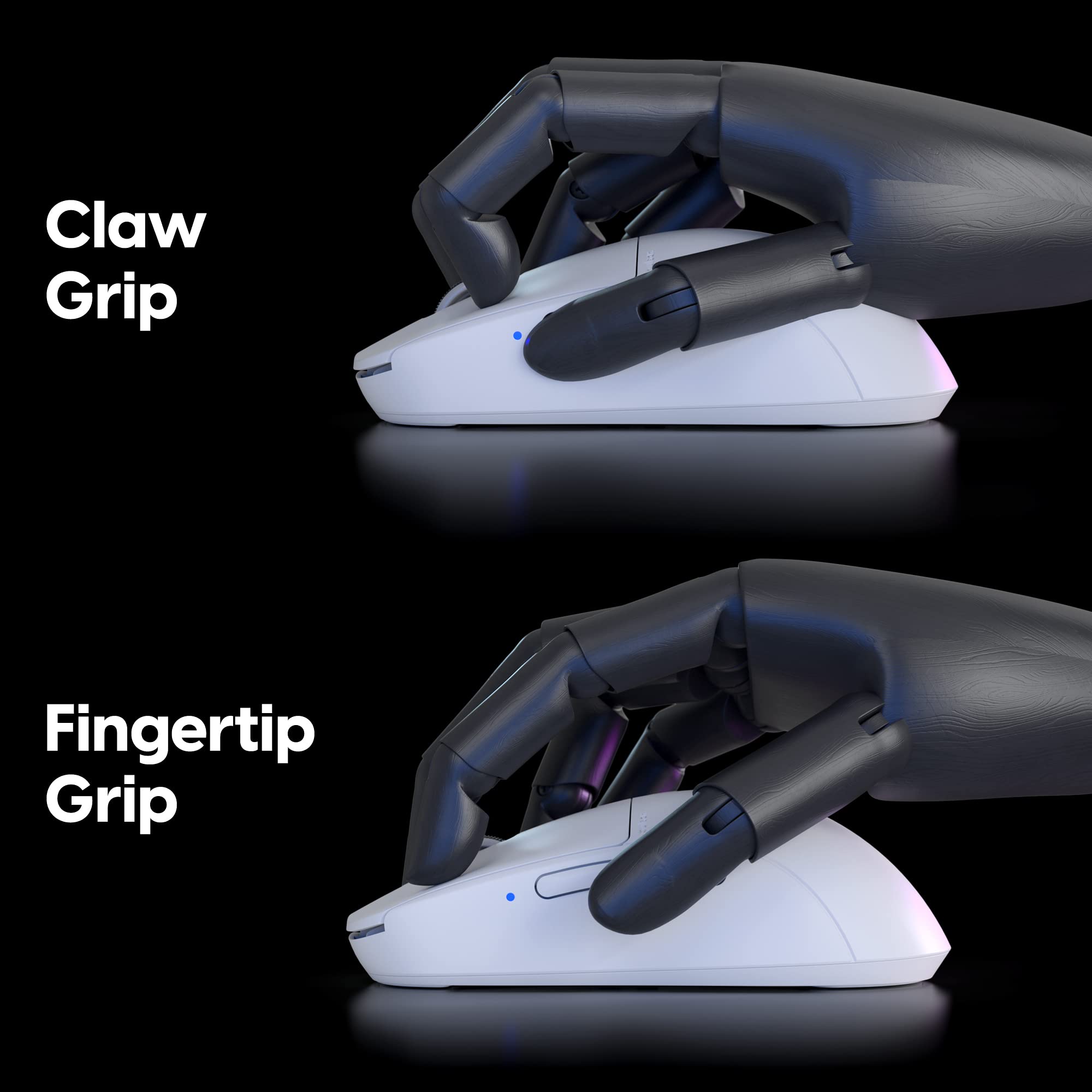 Pulsar Gaming Gears X2 Mini Wireless Gaming Mouse, Ultra Lightweight 1.83 oz (52 g), Symmetrical, 2.4 Ghz 1 ms, 26000 DPI, Optical Sensor PAW3395, TTC Gold Encoder (Mini, Wireless, White)