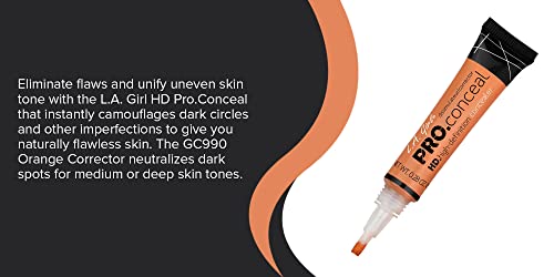 L.A. Girl Pro Conceal HD Concealer,0.28 Ounce (Orange Corrector)