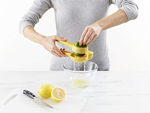 Joseph Joseph JuiceMax Dual-Action Citrus Press, One Size, Yellow