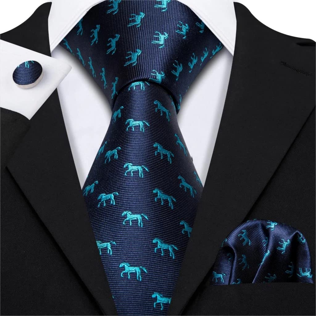 LXXSH Designer Men Tie Set 8.5cm Silk Handkerchief Ties for Men Gift Wedding Business Necktie (Color : A, Size : One Size)