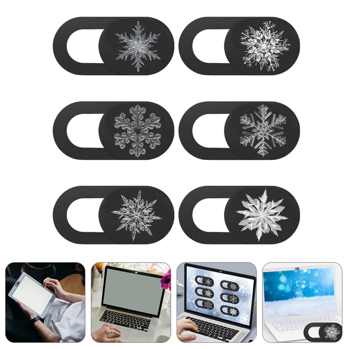 Mobestech 12 Pcs Camera Cover Camera Privacy Slider Webcam Cover Slide Privacy Cover for Camera Webcam Privacy Cover Webcam Slider